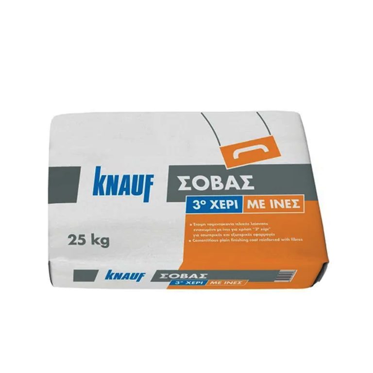 KNAUF THIRD HAND PLASTER WITH FIBERS 25KG - Mr.Bricolage Cyprus