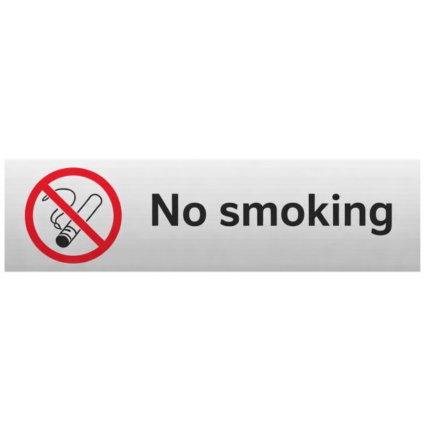 SIGN PVC 160X40X0.5MM 'NO SMOKING' - Mr.Bricolage Cyprus