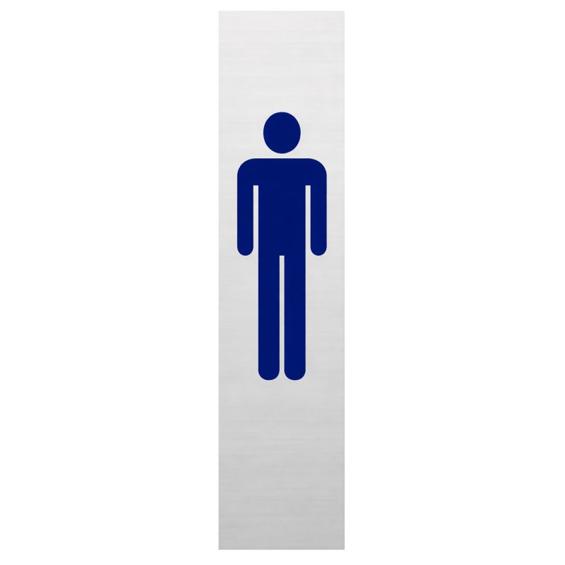 SIGN PVC 160X40X0.5MM 'WC MALE' WITHOUT TEXT - Mr.Bricolage Cyprus