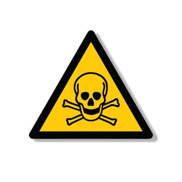 WARNING SIGN PVC 200MM "TOXIC SUBSTANCES" - Mr.Bricolage Cyprus