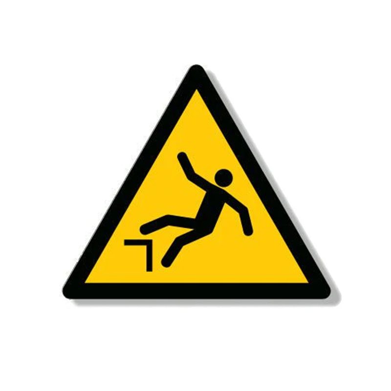 WARNING SIGN PVC 200MM "FALL HAZARD" - Mr.Bricolage Cyprus