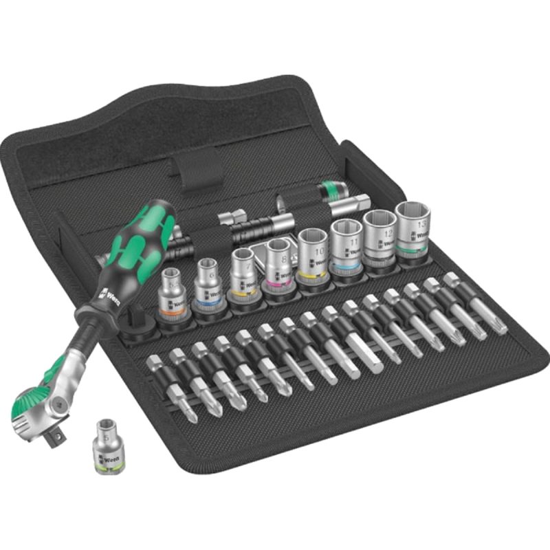 WERA TOOLS ZYKLOP SPEED RATCHET SET 1/4 28 PIECES - Mr.Bricolage Cyprus