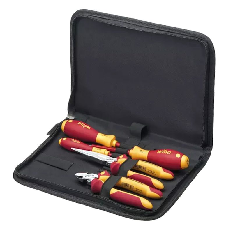 WIHA TOOLS SET ELECTRICIAN'S SCREWDRIVER, DIAGONAL CUTTERS 6PCS - Mr ...