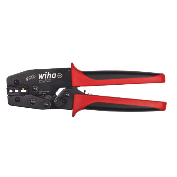WIHA TOOLS WIHA CRIMPING TOOL FOR INSULATED CABLE EYEBROWS AND CONTACTS ...