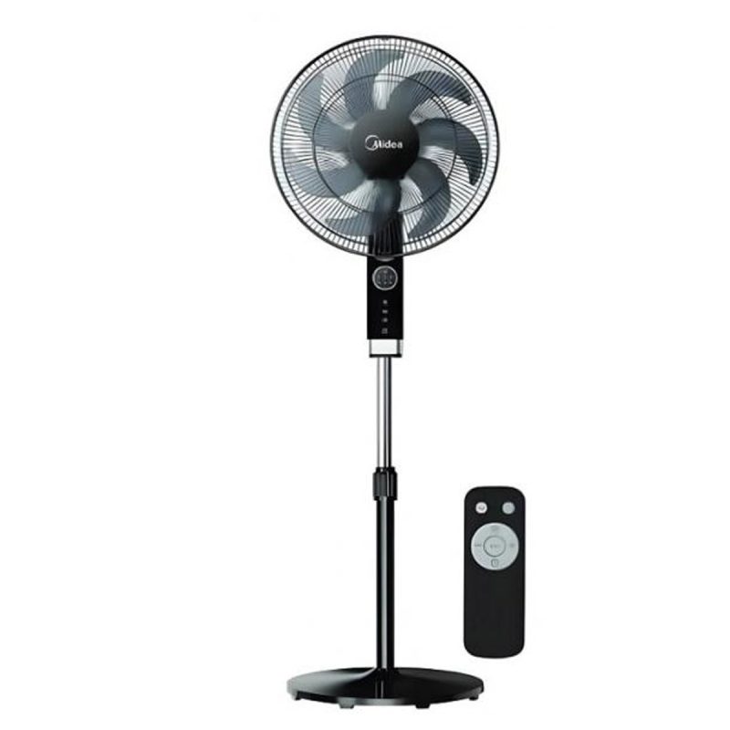 MIDEA MFS400R0APH BLACK PEDESTAL FAN 50W - Mr.Bricolage Cyprus